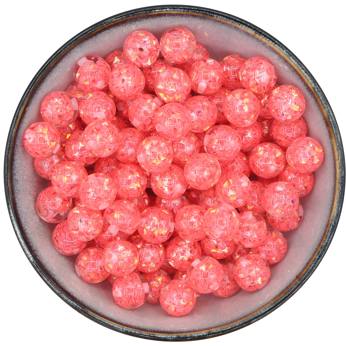 Acrylperle 16mm 'Chips' - Sorbet – Hugs & Things - Siliconen kralen