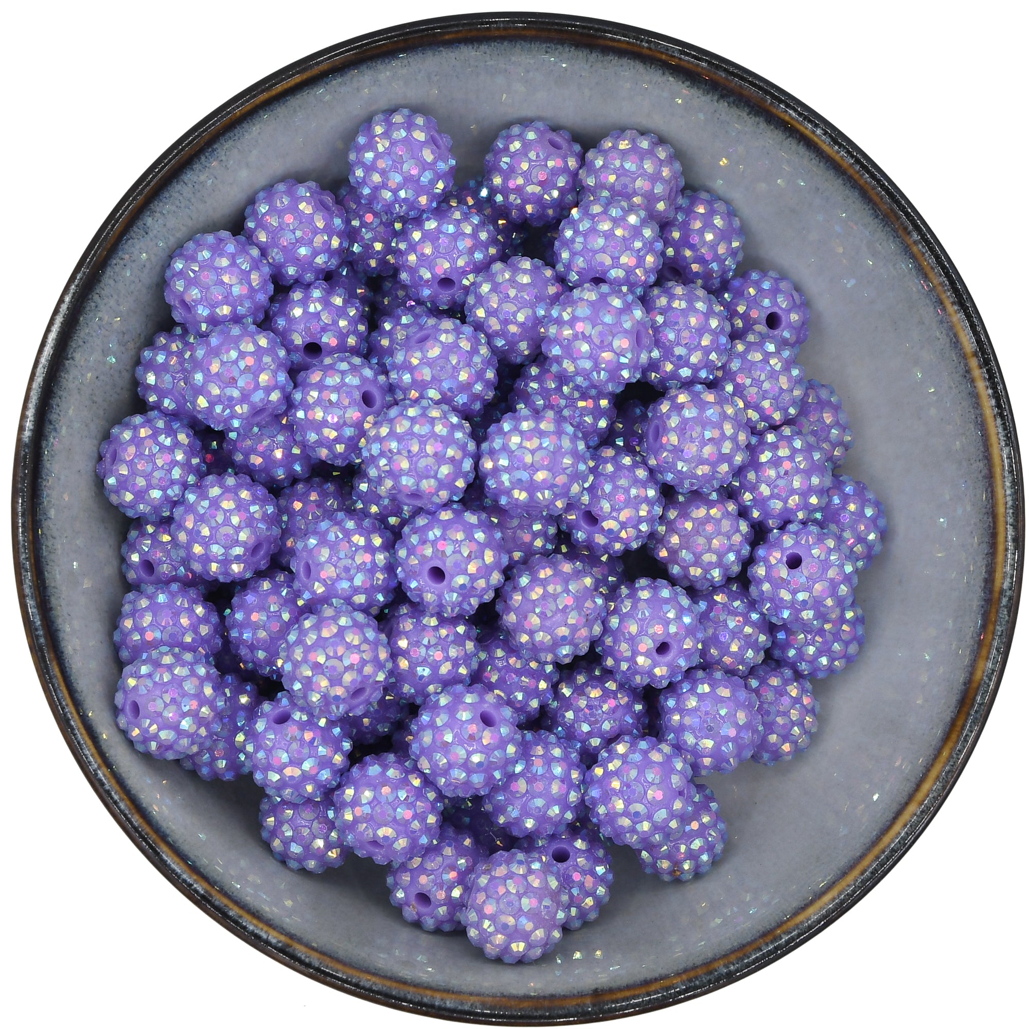 Acrylic Strass/Glitter Beads 16mm - Hugs & Things - Siliconen kralen